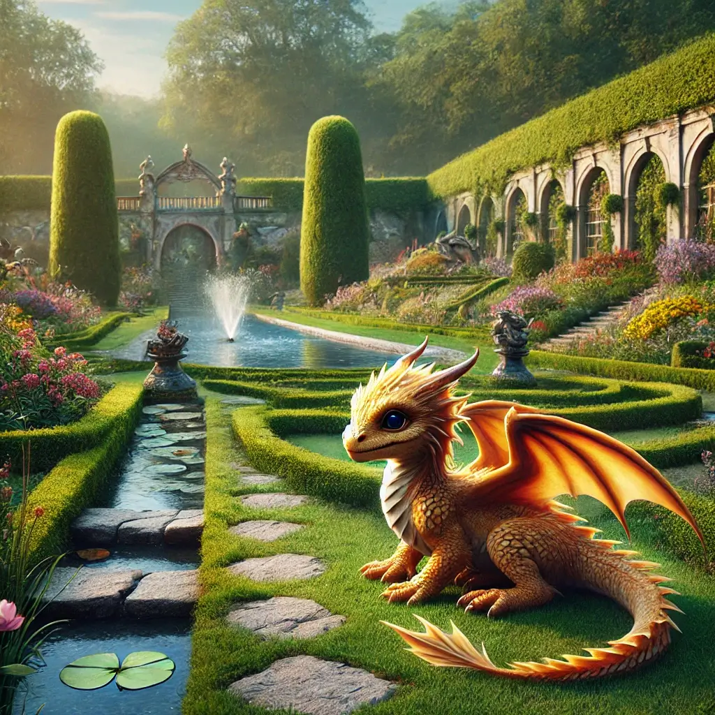 GOLD DRAGON WYRMLING: A Garden of Beautiful Traps - Dragon Encounters